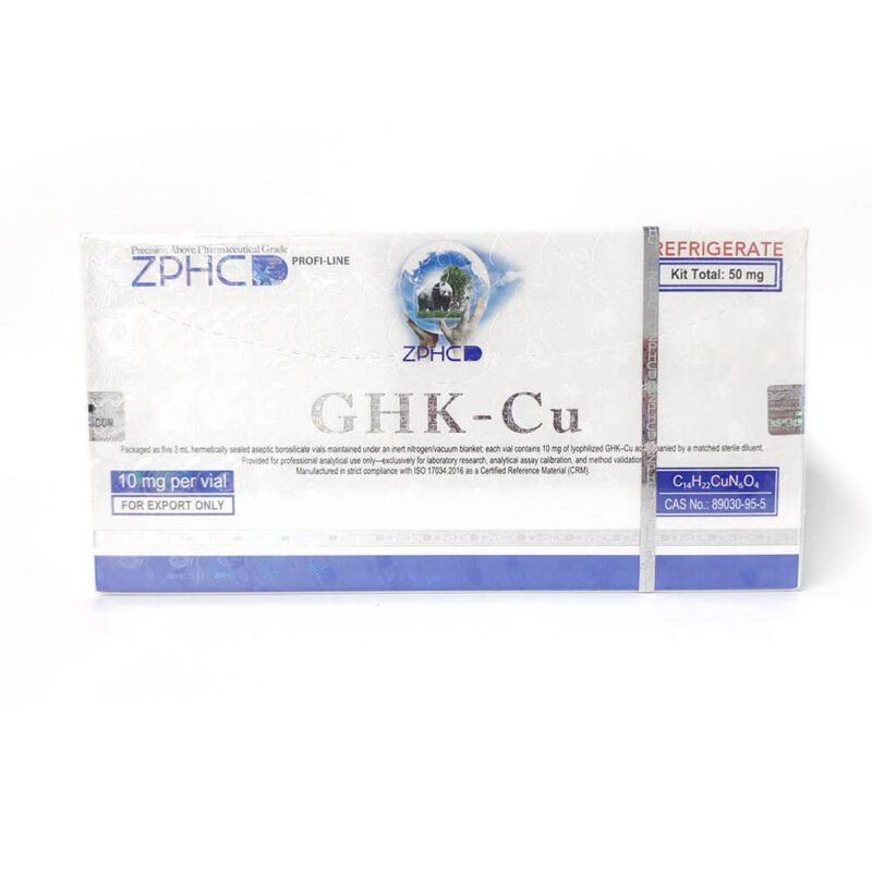 GHK-Cu 50 mg | ZPHC Copper Peptide Kit (5 × 10 mg)